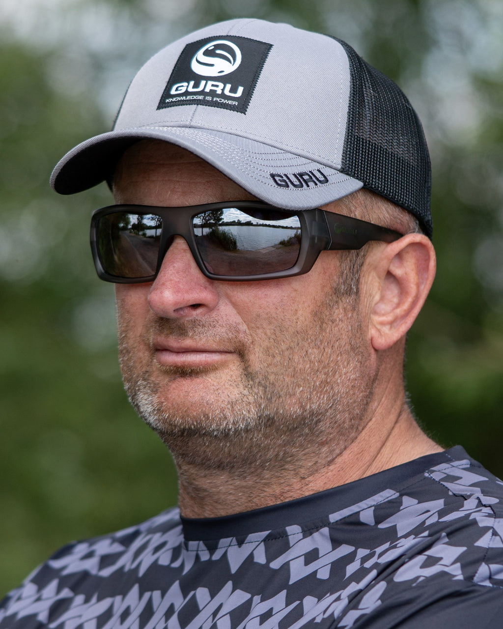 Guru Grey Patch Trucker Cap – Taskers Angling