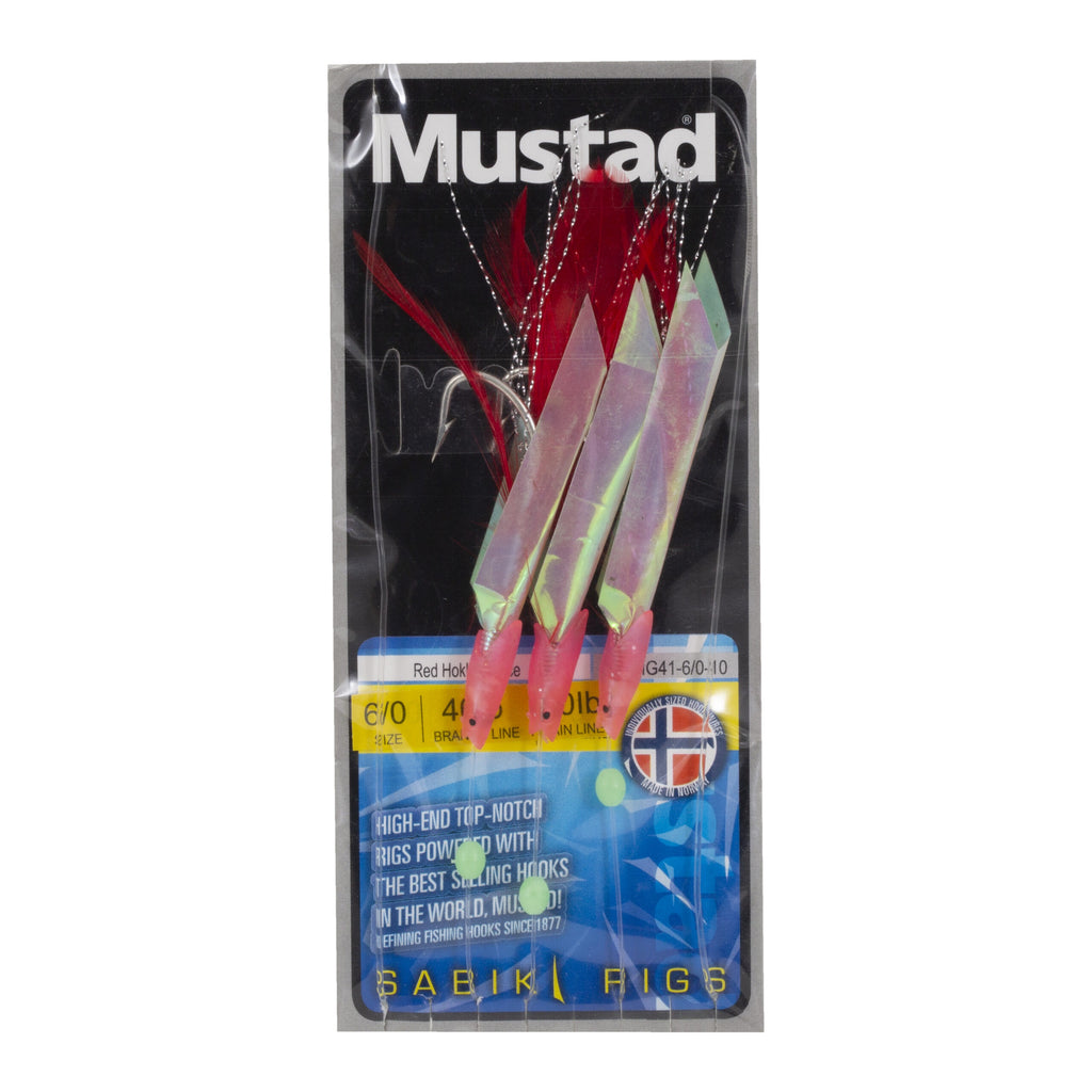 Mustad Sabiki Red Hokkai Rig 6/0 – Taskers Angling