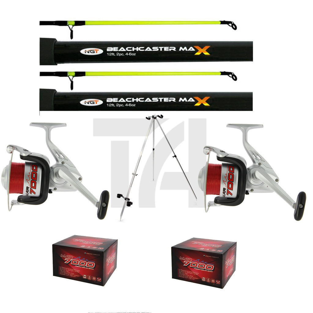 NGT Beach Starter Kit 2 rod with Tripod – Taskers Angling