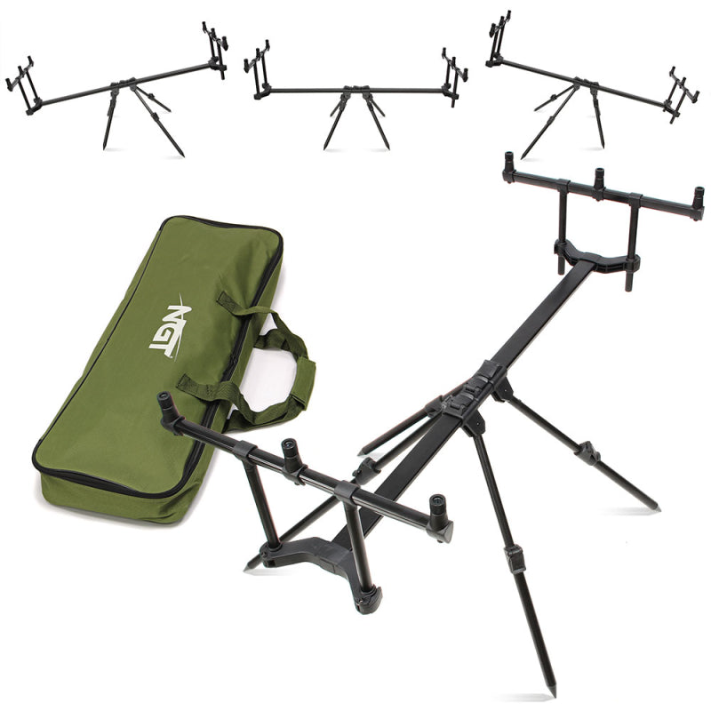 NGT Slider Pod - 3 Rod 'High / Low' Pod with Case – Taskers Angling